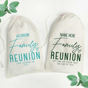 Family Reunion Tote Bags - Personalized Reunion Bags - Custom Tote Bags ...