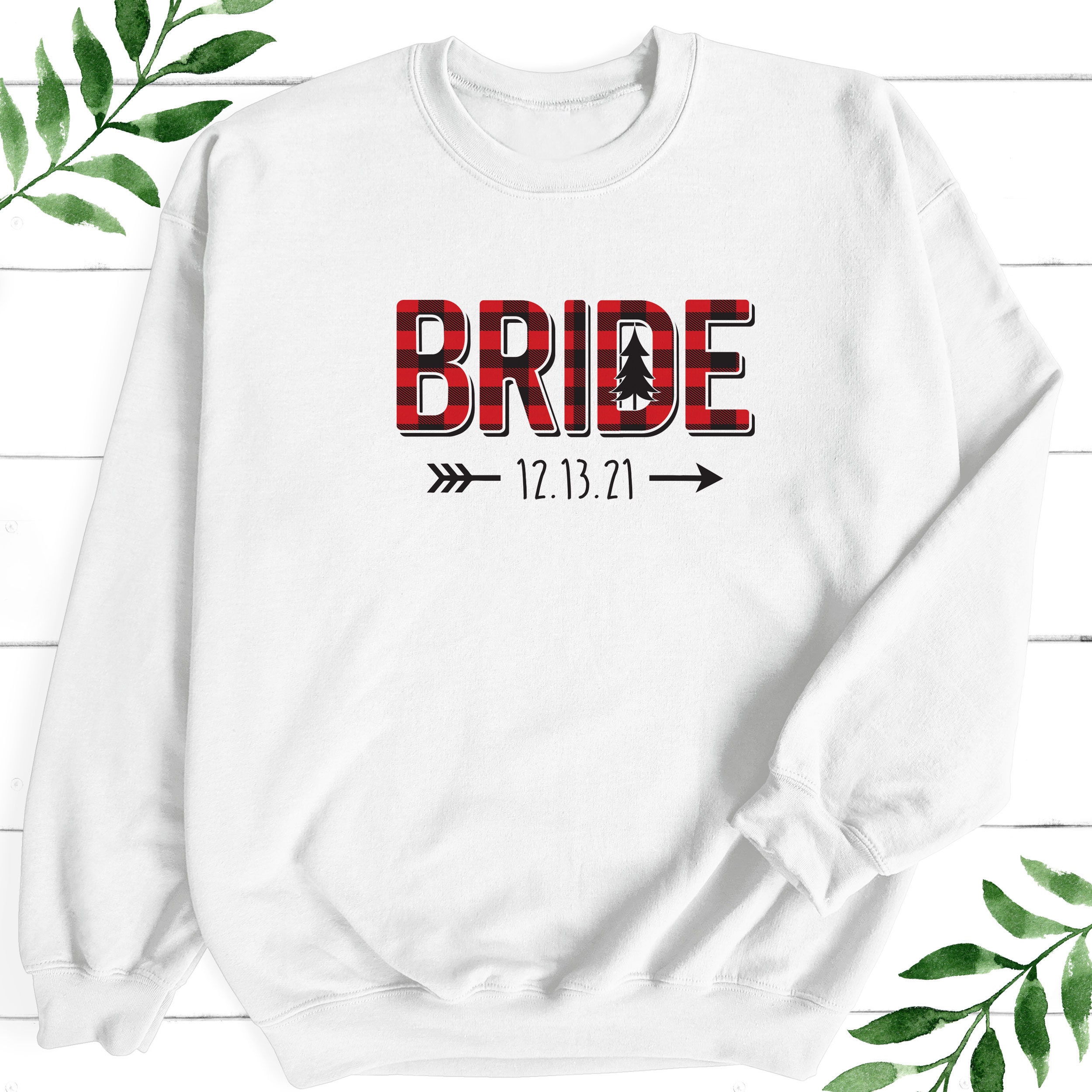 Plaid Bride and Bride Tribe Sweatshirts, Custom Bachelorette ...