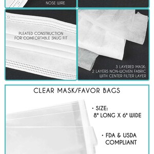 Custom Wedding Guest Masks Bulk Disposable Face Masks - Etsy