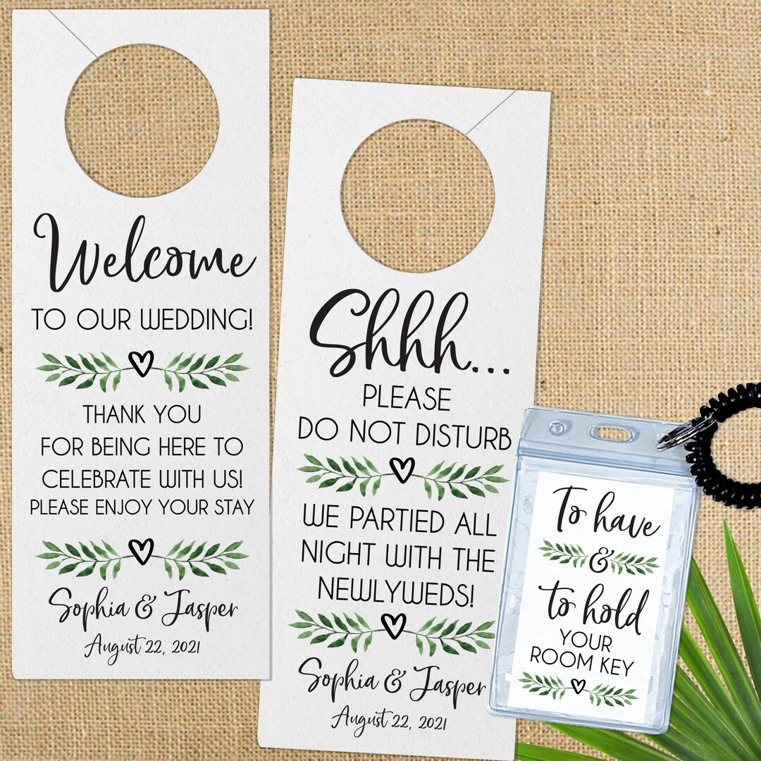 Destination Wedding Welcome Gifts for Guests - Hotel Room Key Card ...