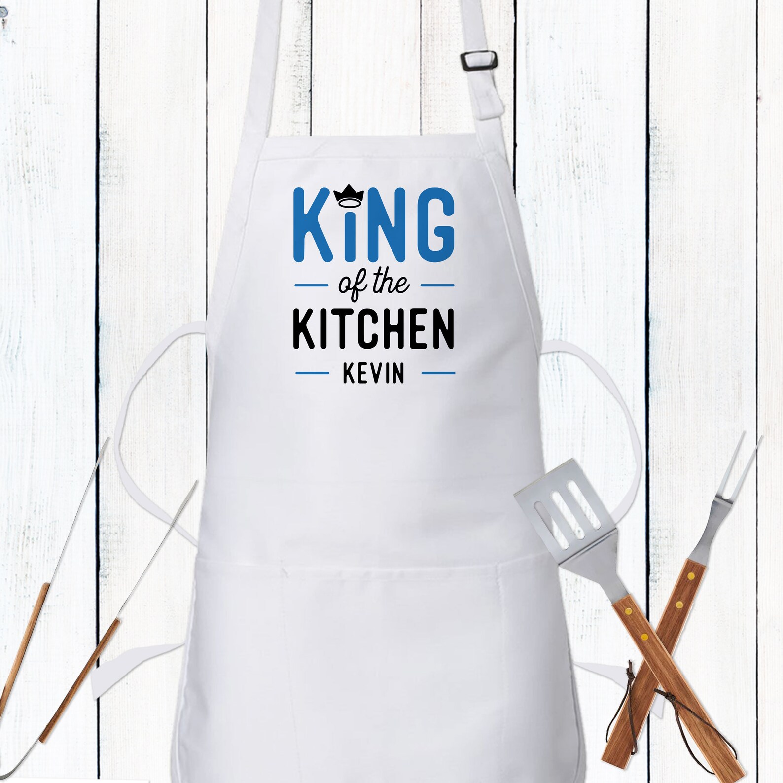 Custom Aprons for Men Father's Day Gift King of the - Etsy