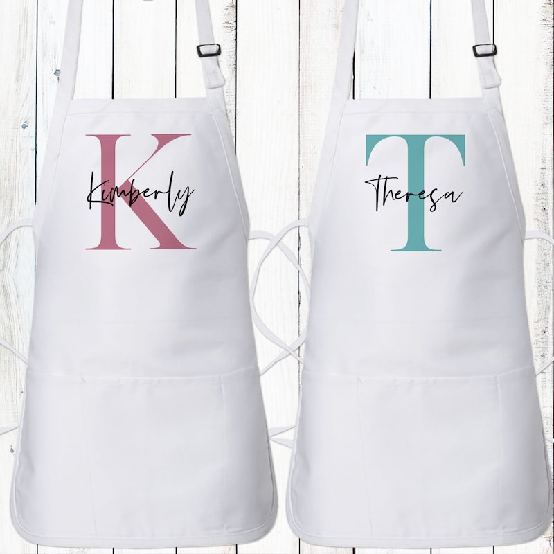 Monogrammed Aprons - Etsy