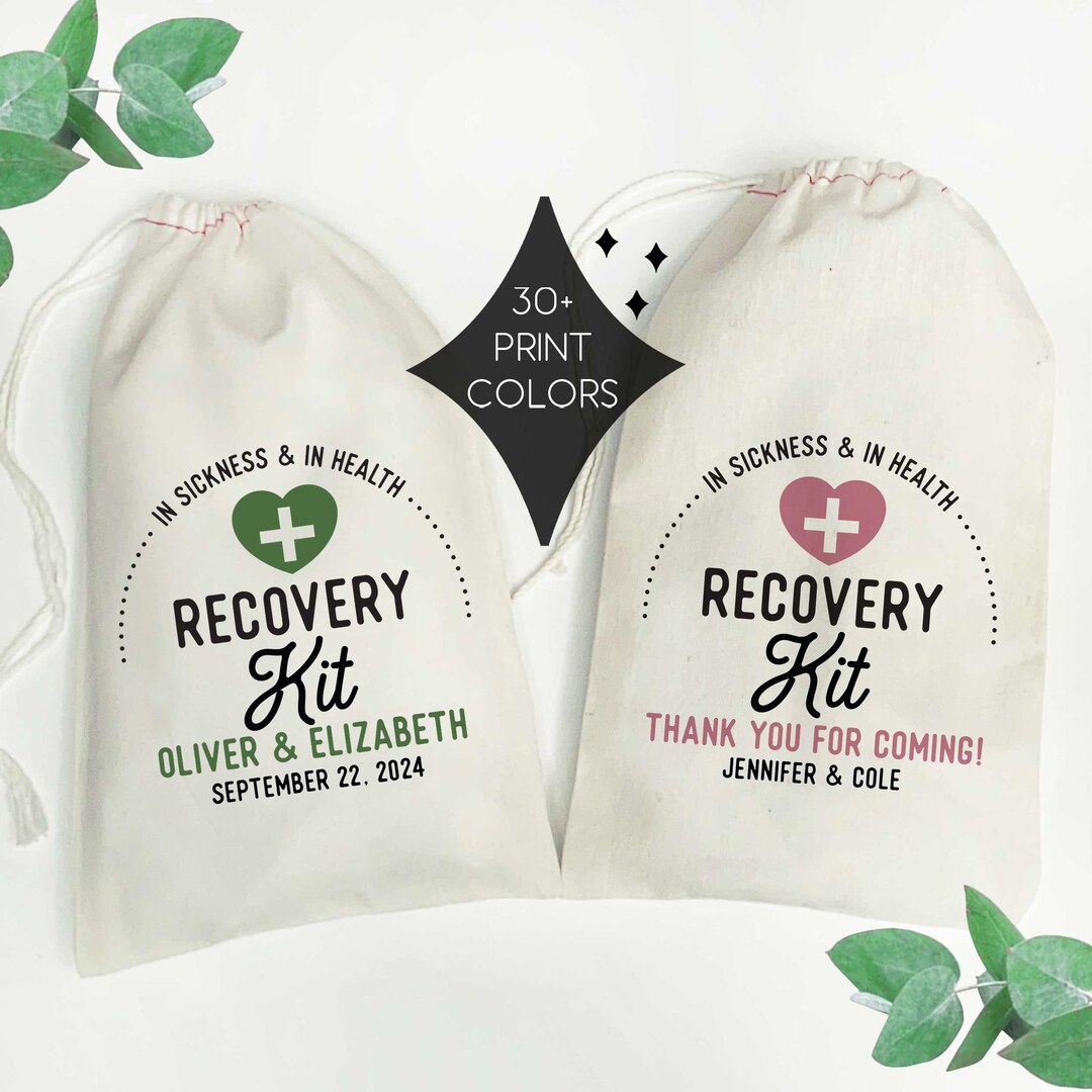 Wedding Hangover Kits - Funny Wedding Favors - in Sickness + in Health ...