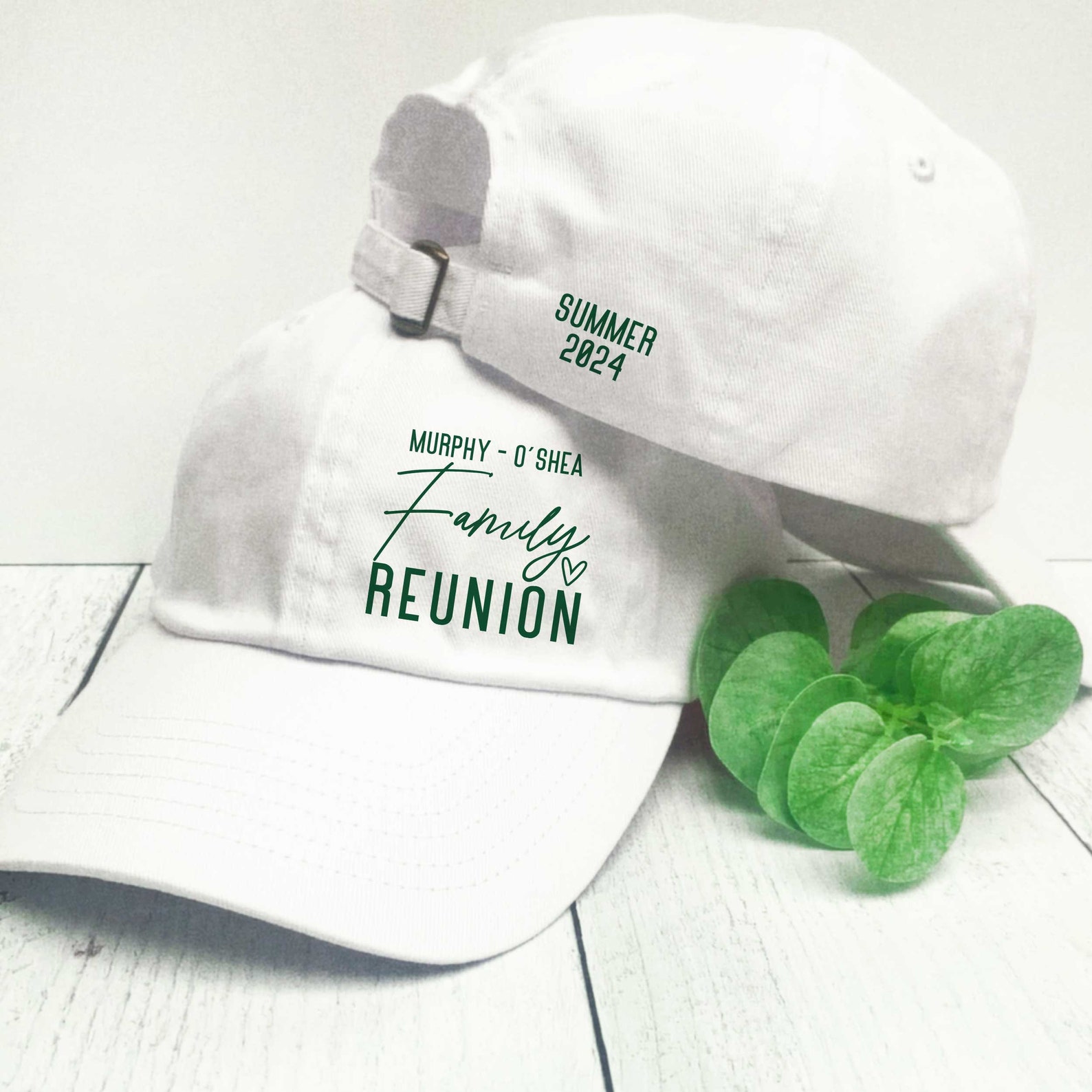 Custom Family Reunion Baseball Hats | Personalized Vacation Matching ...