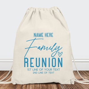 Family Reunion Tote Bags - Personalized Reunion Bags - Custom Tote Bags ...