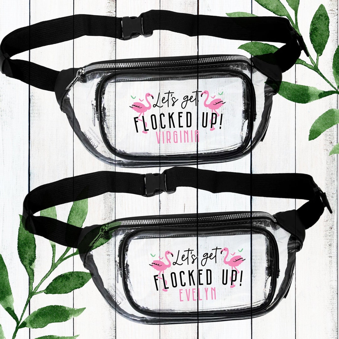 Flamingo Clear Fanny Packs for Women Final Flamingle Bachelorette Beach ...