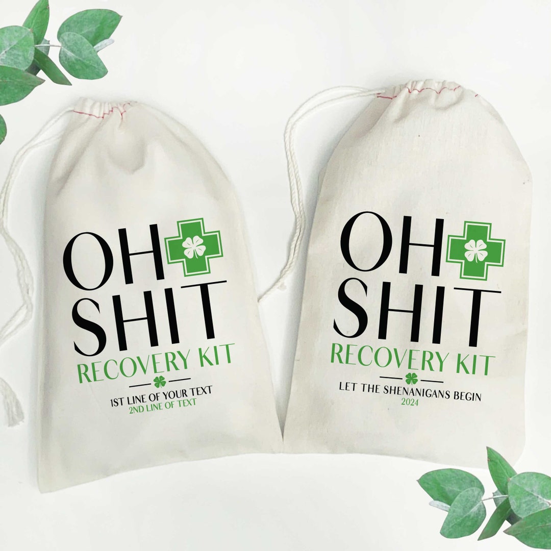 St. Patrick's Day Oh Shit Recovery Kits - St Patricks Day Party Favor ...