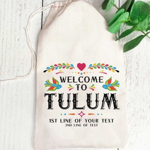 Welcome to Tulum Bags - Custom Mexico Gift Bags - Tulum Wedding Favors ...