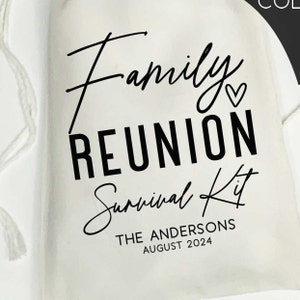 Family Reunion Survival Kits - Custom Family Reunion Gift Bags - Funny ...