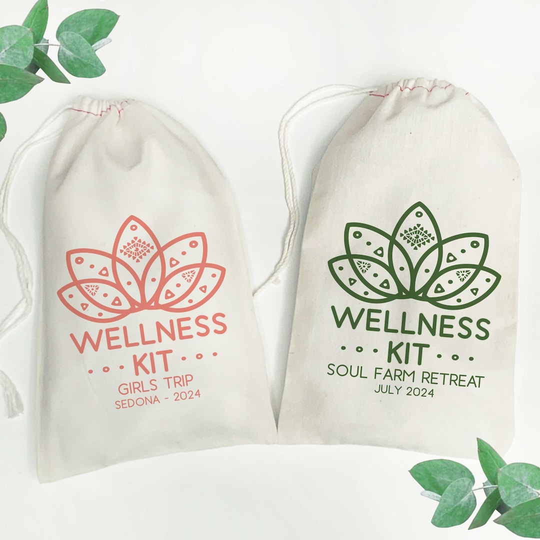 Wellness Kit Bags - Yoga Retreat Gift Bags - Spa Day Favor Bags - Girls ...
