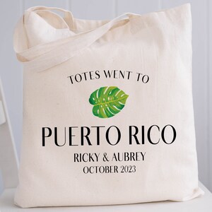 Monstera Welcome Bags, Tropical Palm Leaf Wedding Guest Hotel Welcome ...