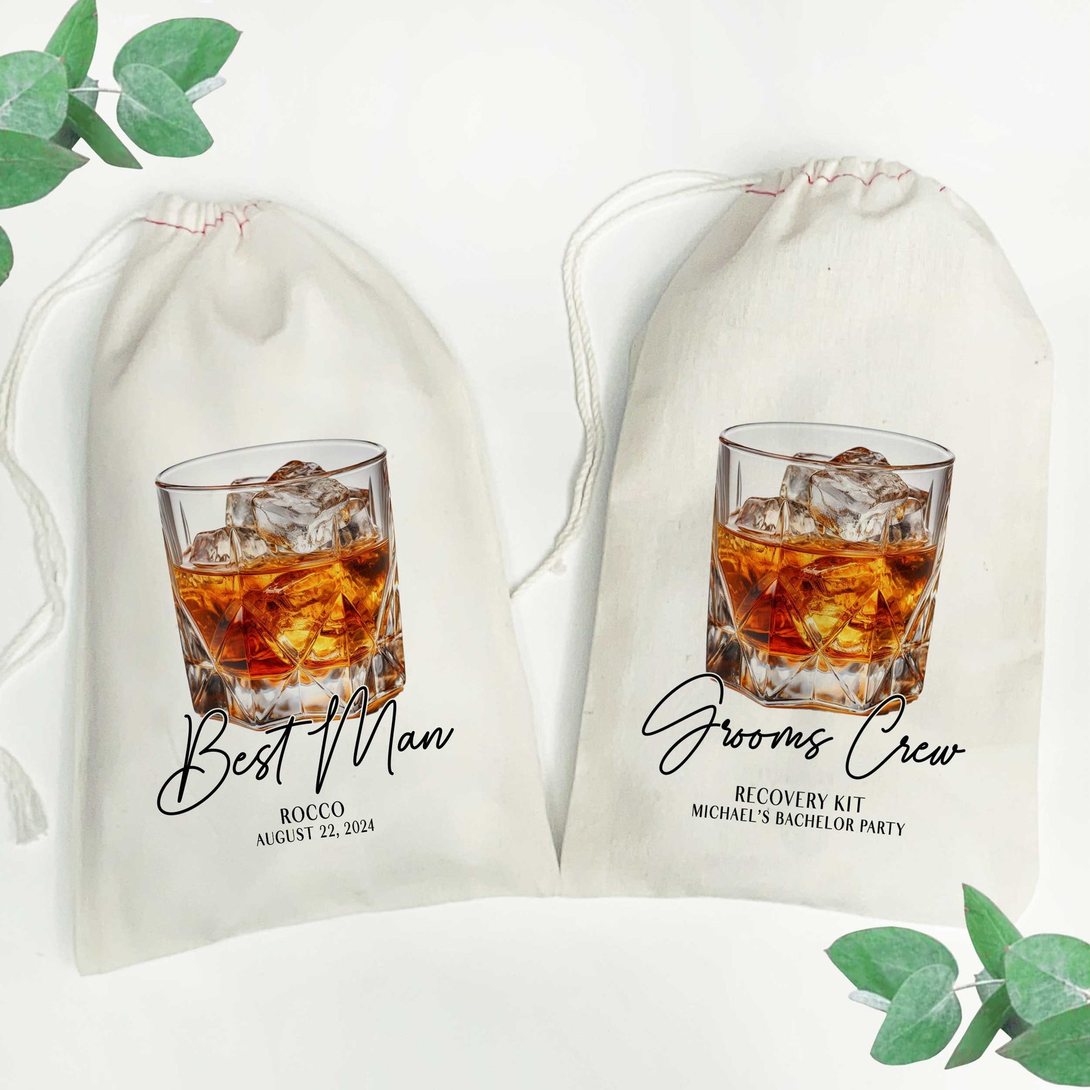 Whiskey Gift Bags | Bachelor Party & Groomsmen Hangover Recovery Kits ...