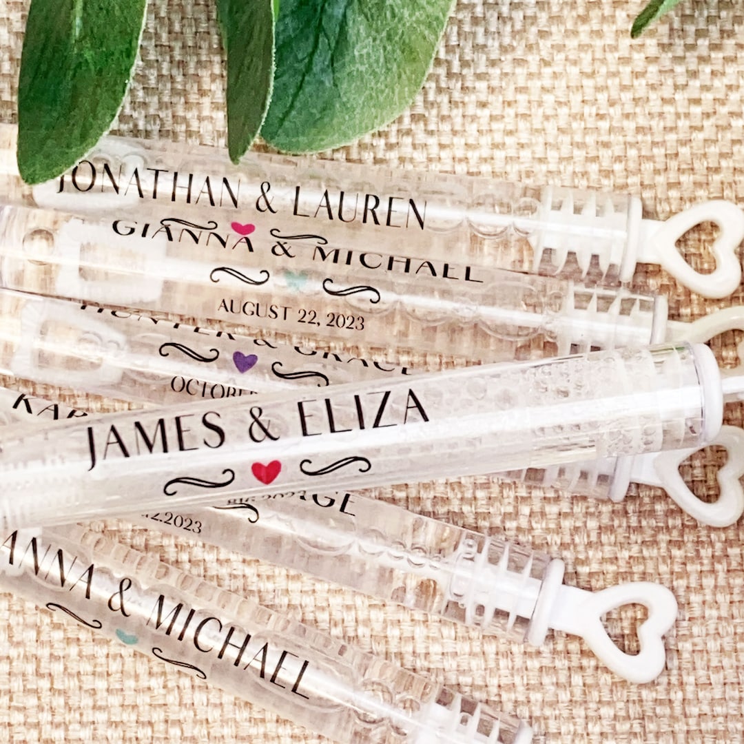 Wedding Bubbles - Custom Bubble Labels for Wedding Send off ...