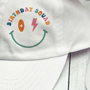 Retro 21st Birthday Hat - Smiley Face Hats - Groovy Birthday Squad Hats ...