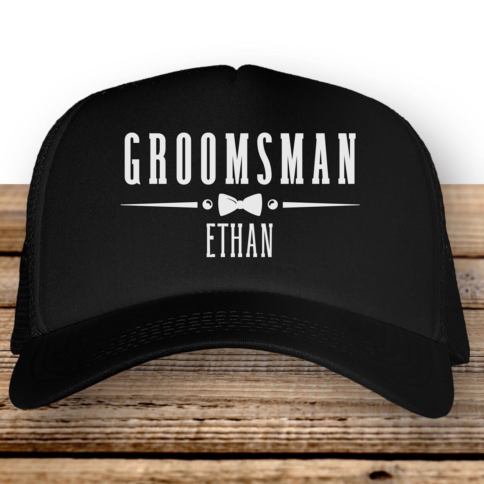 Groomsman Trucker Hats - Personalized Bachelor Party Hats for Grooms ...