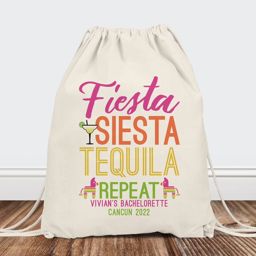 Final Fiesta Bachelorette Bags - Custom Backpacks - Fiesta Party Gift ...