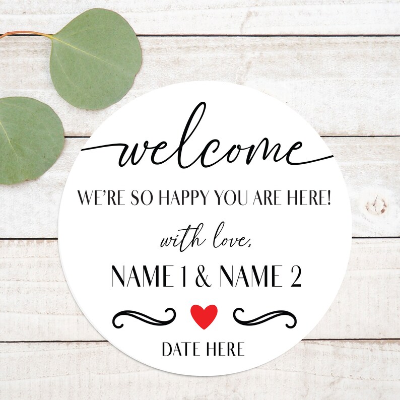 Wedding Welcome Labels Welcome Favor Stickers for Out of - Etsy