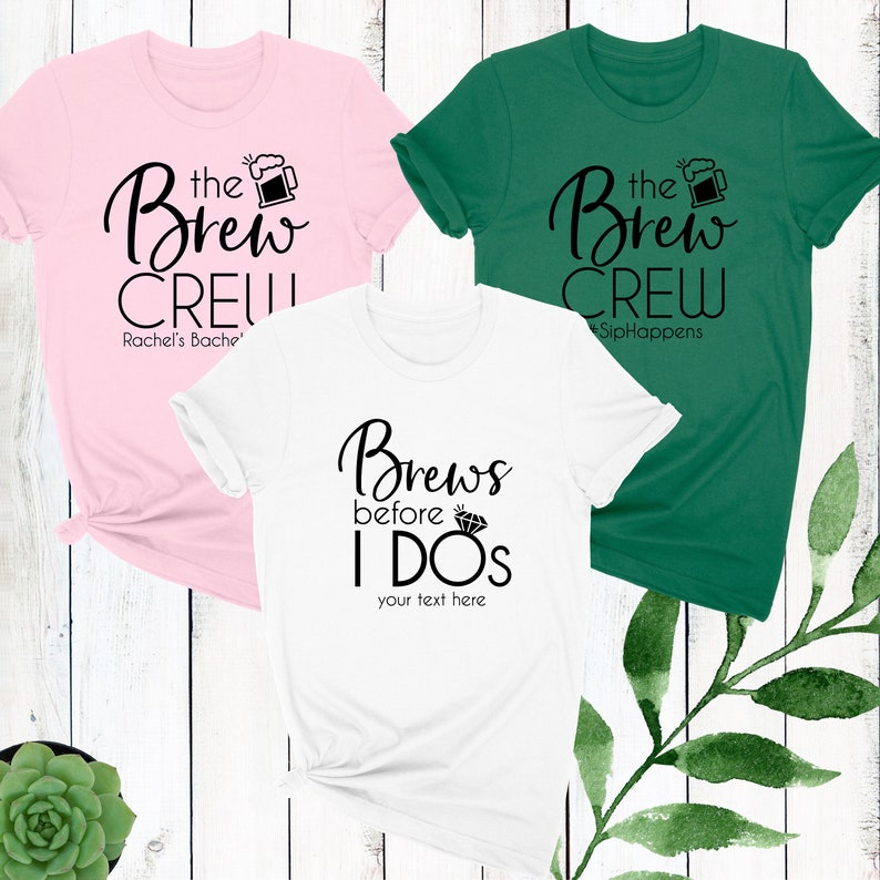 Brew Crew Shirts, Bachelorette Party Tank Tops, Custom Bachelorette ...