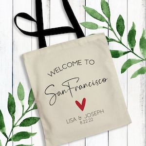 Destination Wedding Welcome Bags - Hotel Room Tote Bags for Guests ...