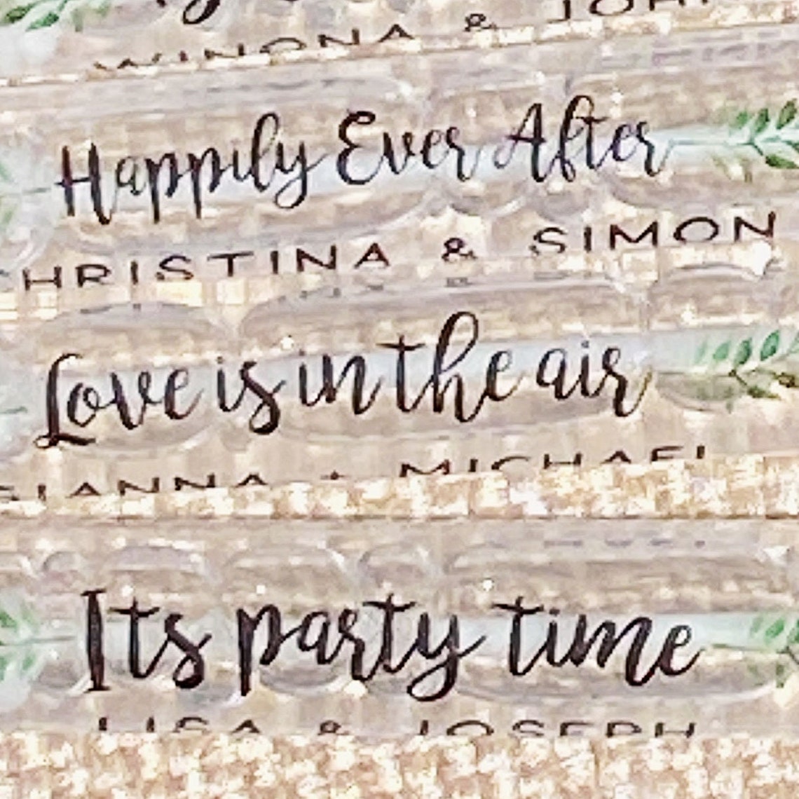 Personalized Wedding Bubble Labels for Reception Send-off - Etsy