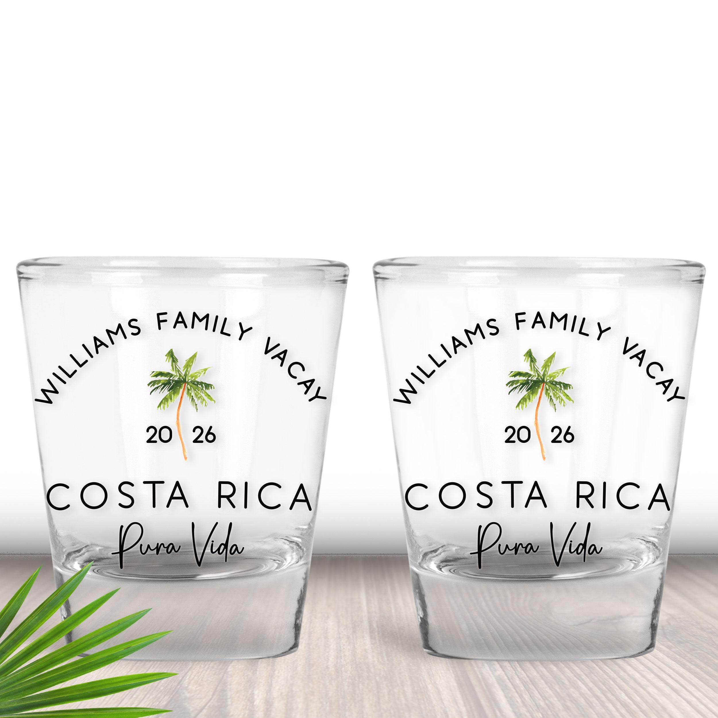 Custom Palm Tree Shot Glasses for Tropical Trip | Personalized Beach ...
