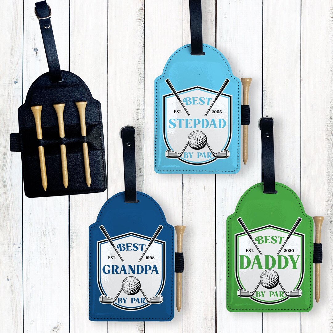 Best Golfer by Par Golf Bag Tag for Dad - Golfing Father's Day Gift ...