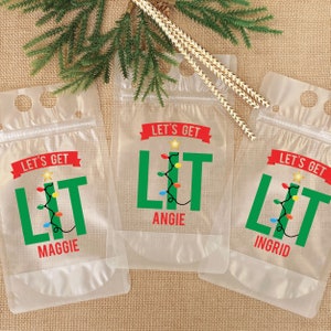 Christmas Hangover Recovery Kit Labels Custom Holiday - Etsy