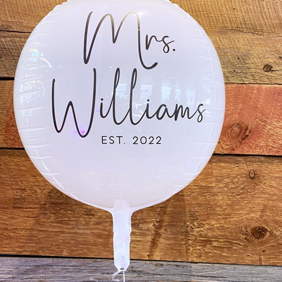 Bridal Shower Decor - Future Mrs. Balloon Personalized - Bride Balloon ...
