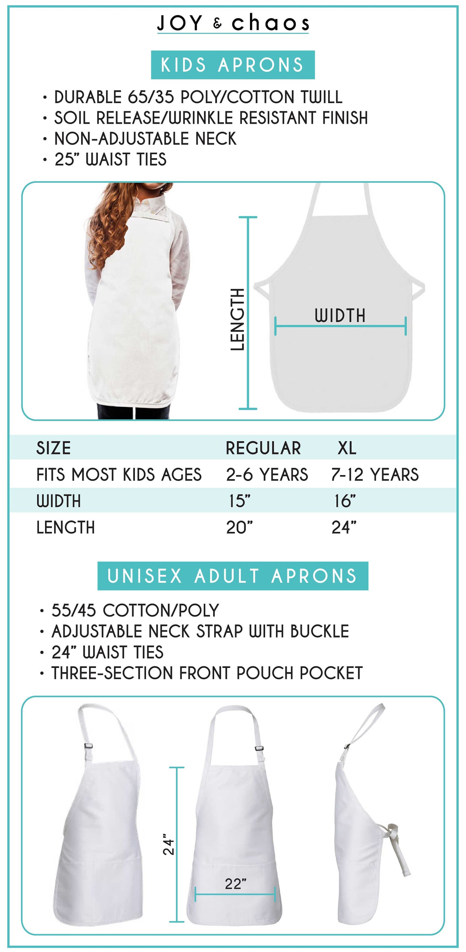 Personalized Matching Apron Set: Rainbow Women's Apron | Etsy