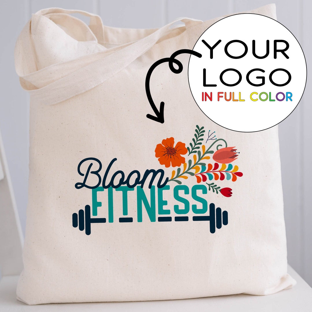 Custom Logo Bag - Business Logo Tote Bags - Wedding Logo Bags - Convention Tote - Etsy