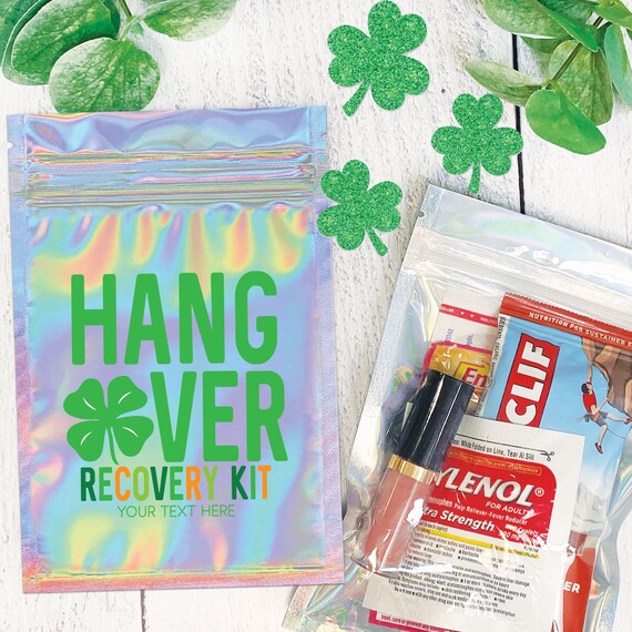 St. Patrick's Day Hangover Kit Bags - Adult Party Favor Bags - St ...