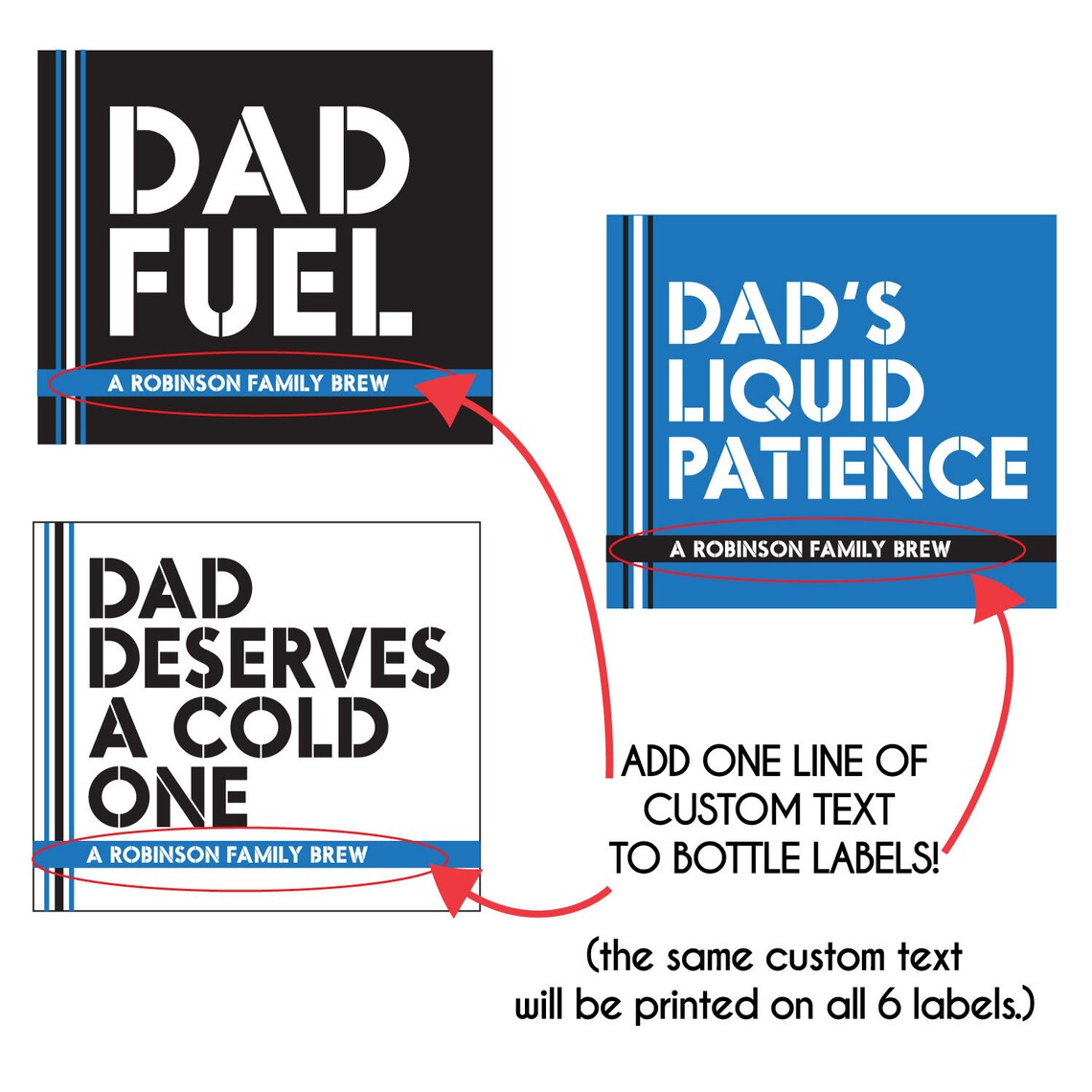 Personalized Dad Beer Labels Father's Day Gift | Best Dad Ever Beer ...