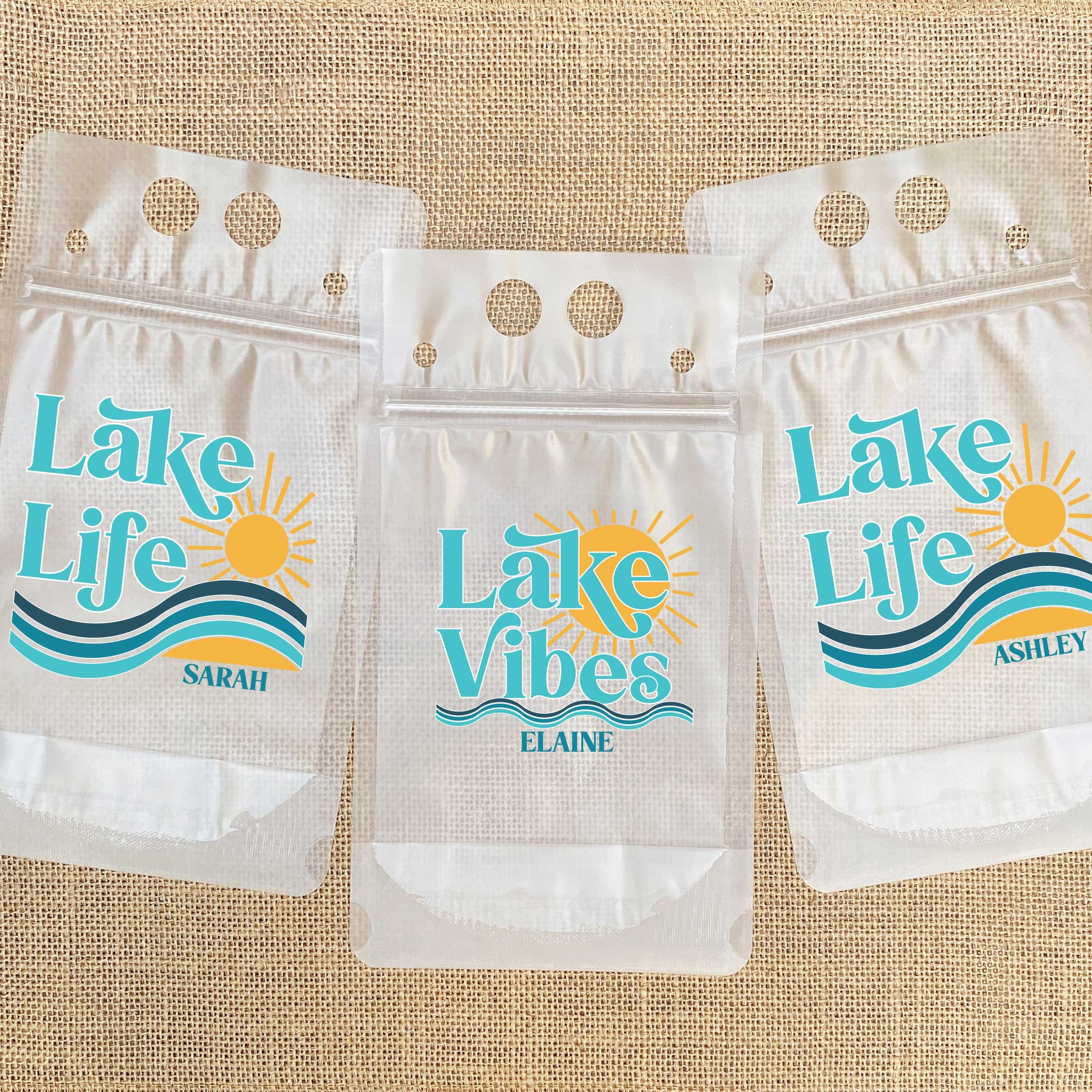 Lake Life Drink Pouches Lake Vibes Gifts Lake Bachelorette | Etsy