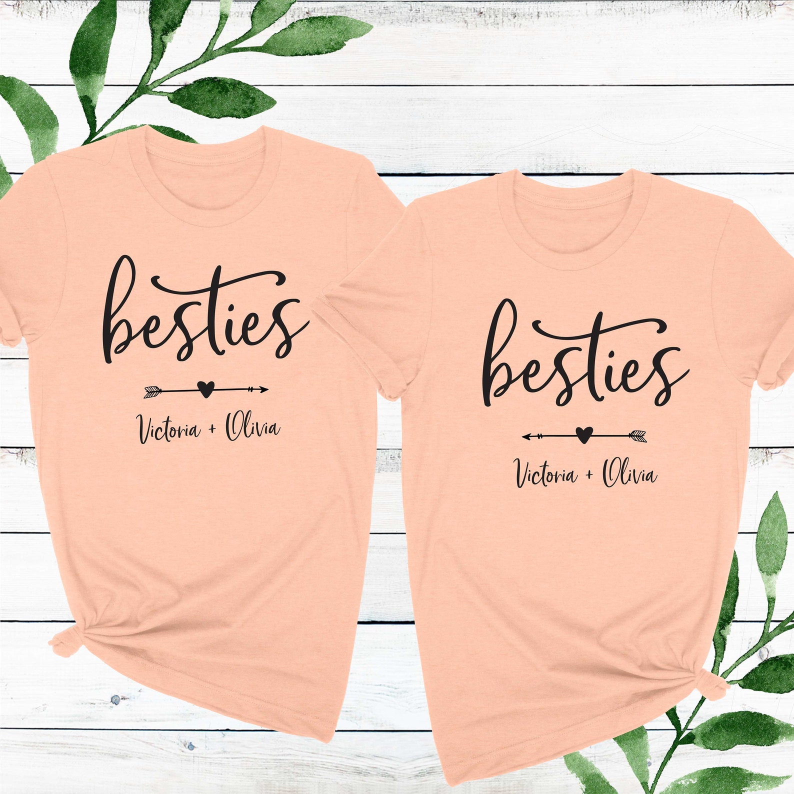 Besties Shirts Matching BFF Tank Tops Best Friend Shirt Set | Etsy