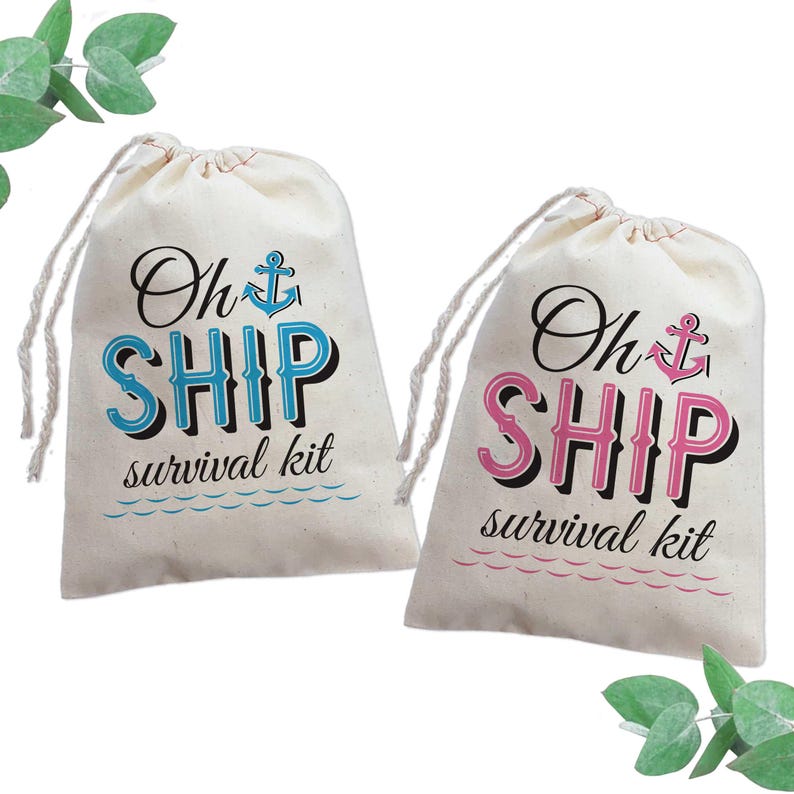 Oh Ship Hangover Kit Bags | Funny Nautical Survival Kits for Cruise ...