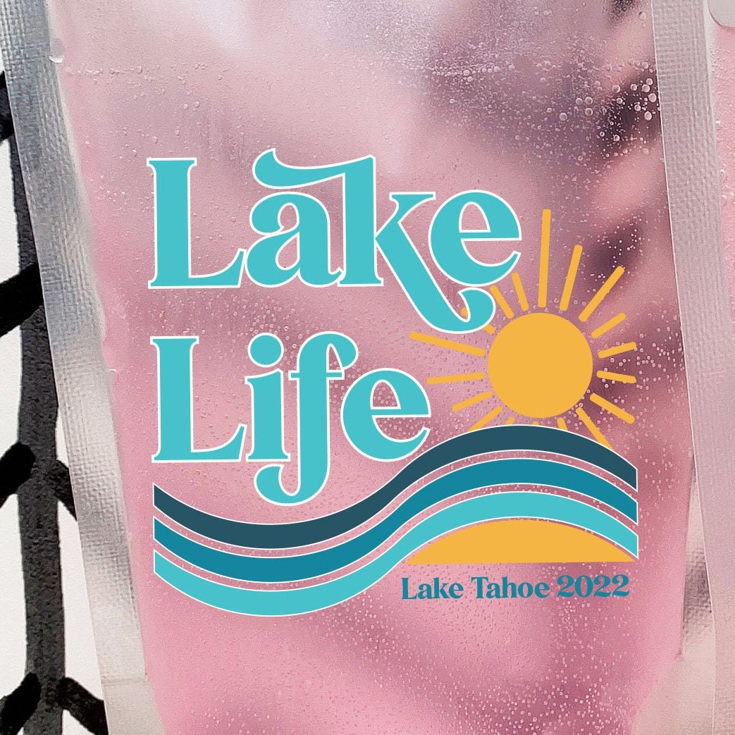 Lake Life Drink Pouches Lake Vibes Gifts Lake Bachelorette | Etsy