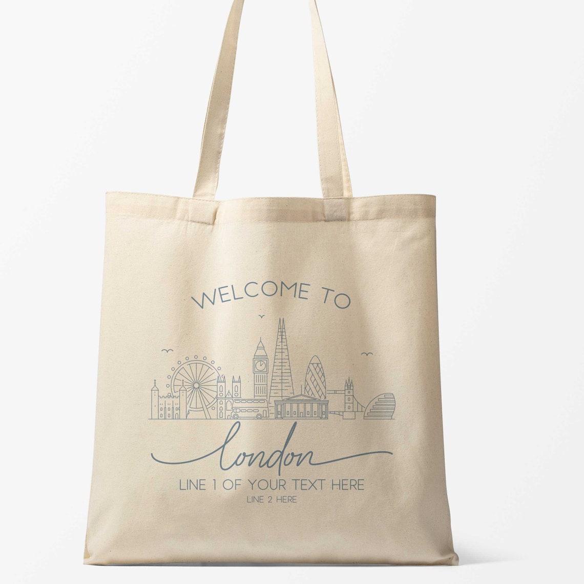 London Wedding Welcome Tote Bag - London Wedding Favors - London ...