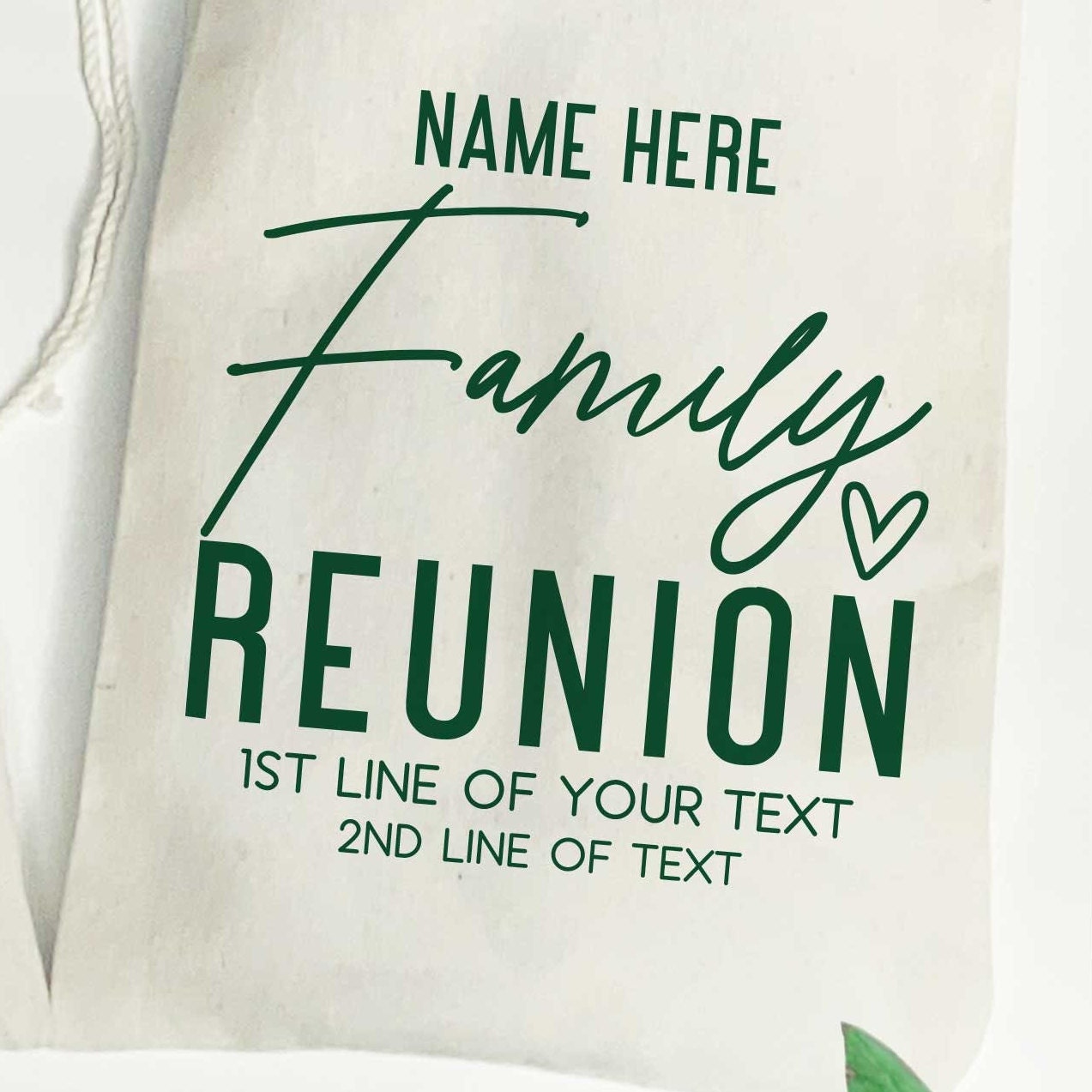 Family Reunion Bags - Personalized Reunion Favor Bags - Family Reunion ...