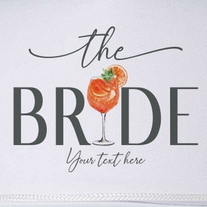 Aperol Spritz Bachelorette Hats Custom Trucker Hats Feeling Spritzy ...