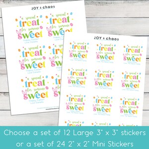 Easter Stickers Custom Easter Labels for Baked Goods Custom Cookie ...