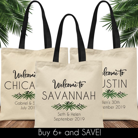 Custom Wedding Welcome Totes Hotel Welcome Tote Bags Custom City Tote