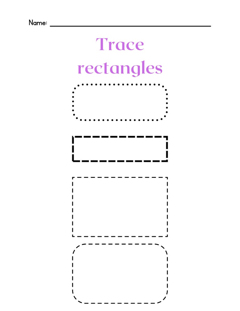 25 Tracing and Line Worksheets, Tracing Practice, Animal Tracing Pages ...