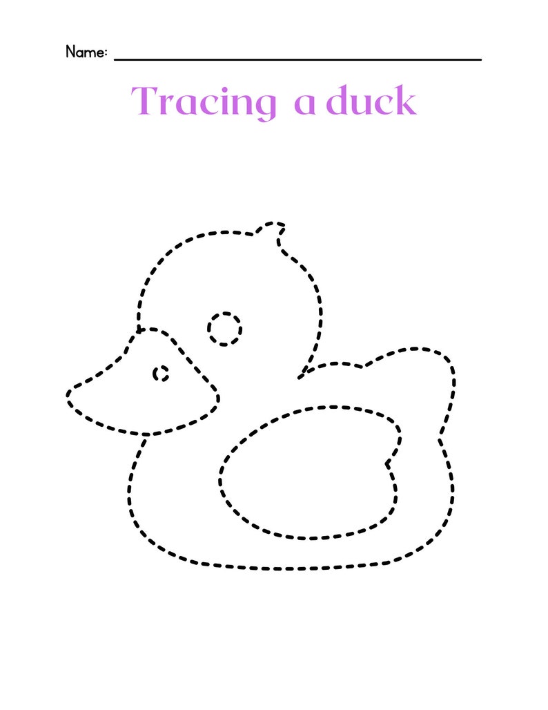 25 Tracing and Line Worksheets, Tracing Practice, Animal Tracing Pages ...