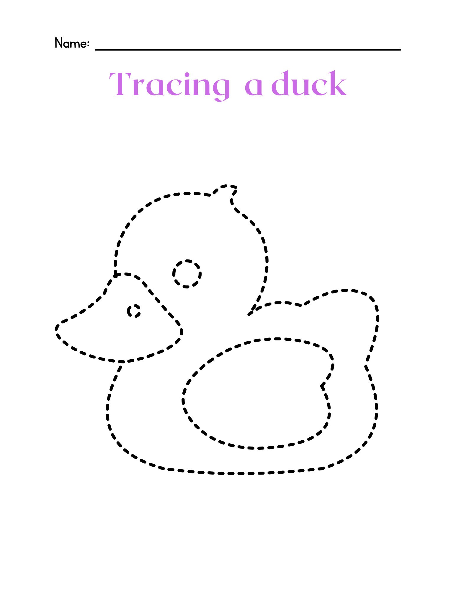25 Tracing and Line Worksheets, Tracing Practice, Animal Tracing Pages ...