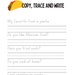 35 Printable Trace and Write Worksheets, for Kindergarden to Early ...