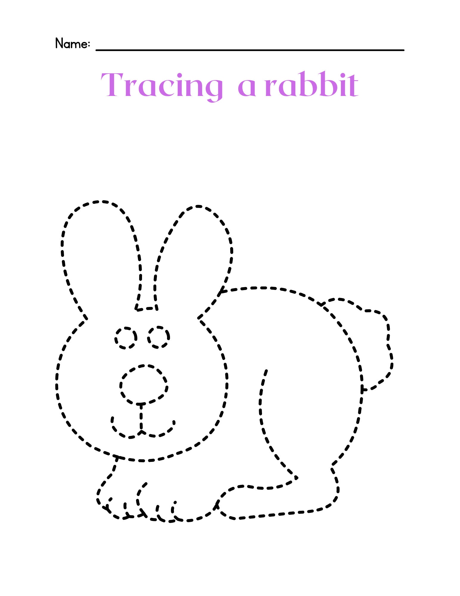 25 Tracing and Line Worksheets, Tracing Practice, Animal Tracing Pages ...