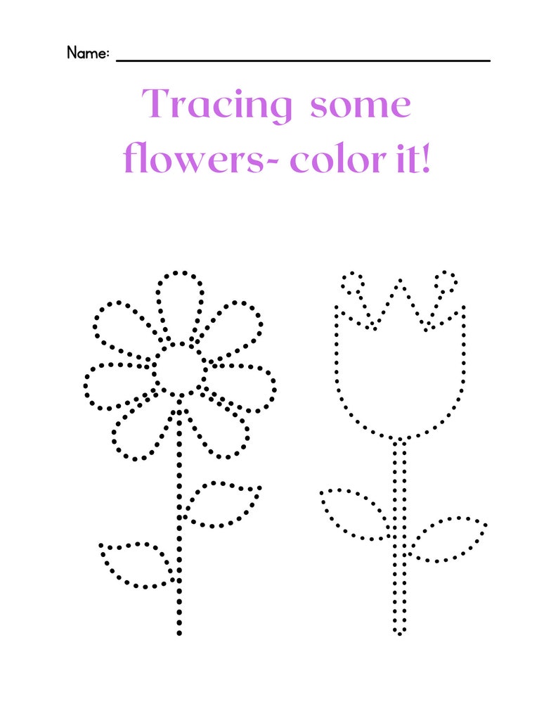 25 Tracing and Line Worksheets, Tracing Practice, Animal Tracing Pages ...