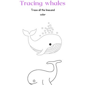 25 Tracing and Line Worksheets, Tracing Practice, Animal Tracing Pages ...