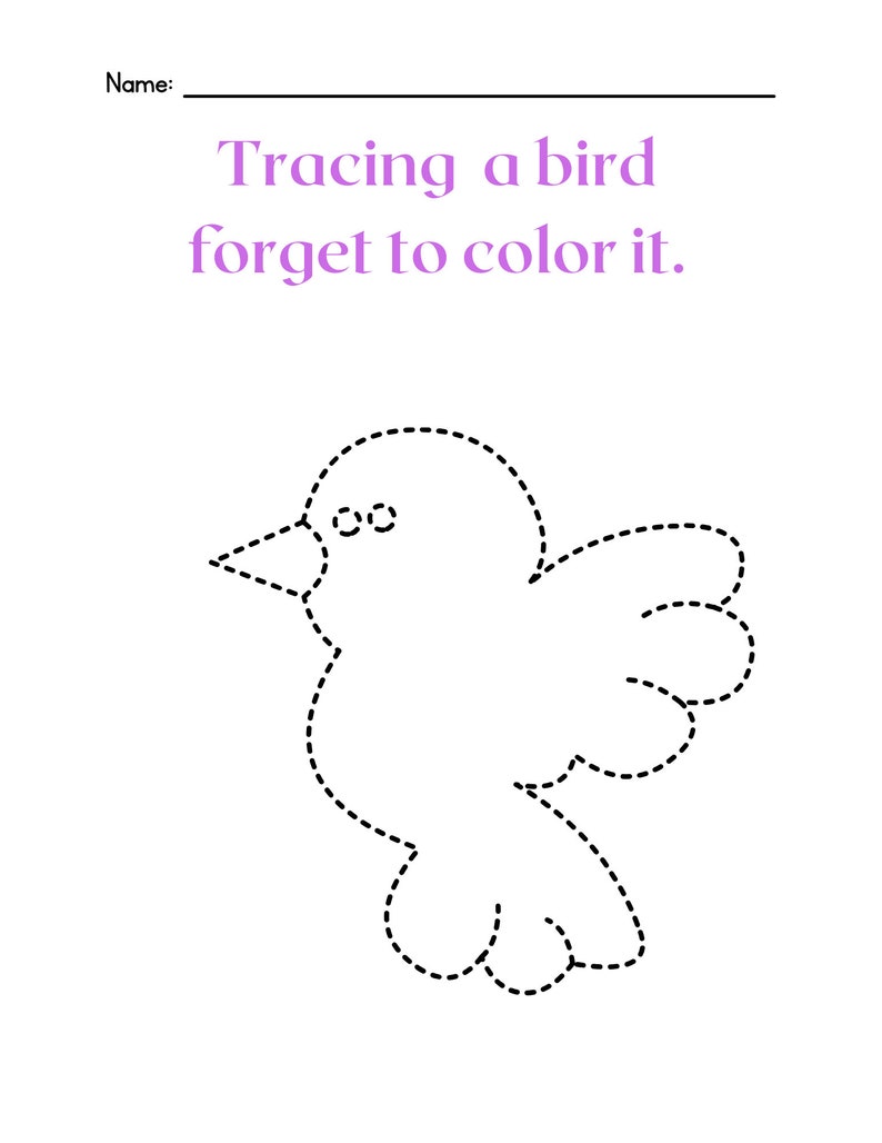 25 Tracing and Line Worksheets, Tracing Practice, Animal Tracing Pages ...