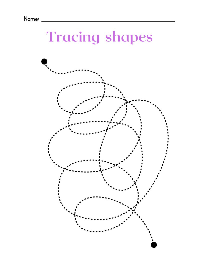 25 Tracing and Line Worksheets, Tracing Practice, Animal Tracing Pages ...